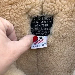 Avirex | Jackets & Coats | Rare Avirex B3 Sheepskin Ww2 Bomber Jacket ...